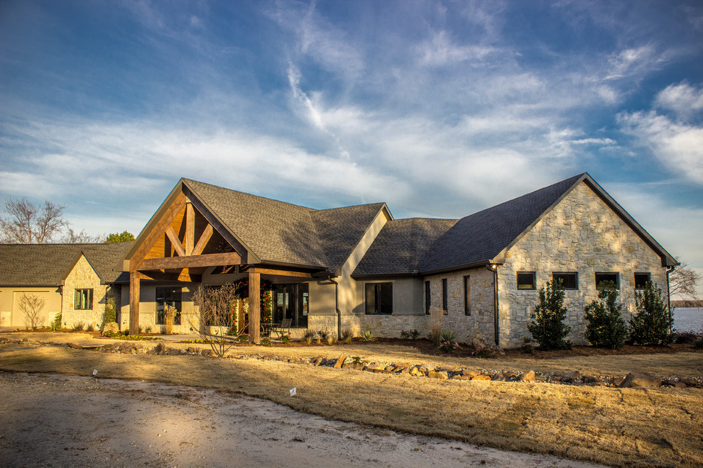 Pruett @ Lake Fork - Rustic - House Exterior - Dallas - by Wright-Built | Houzz UK