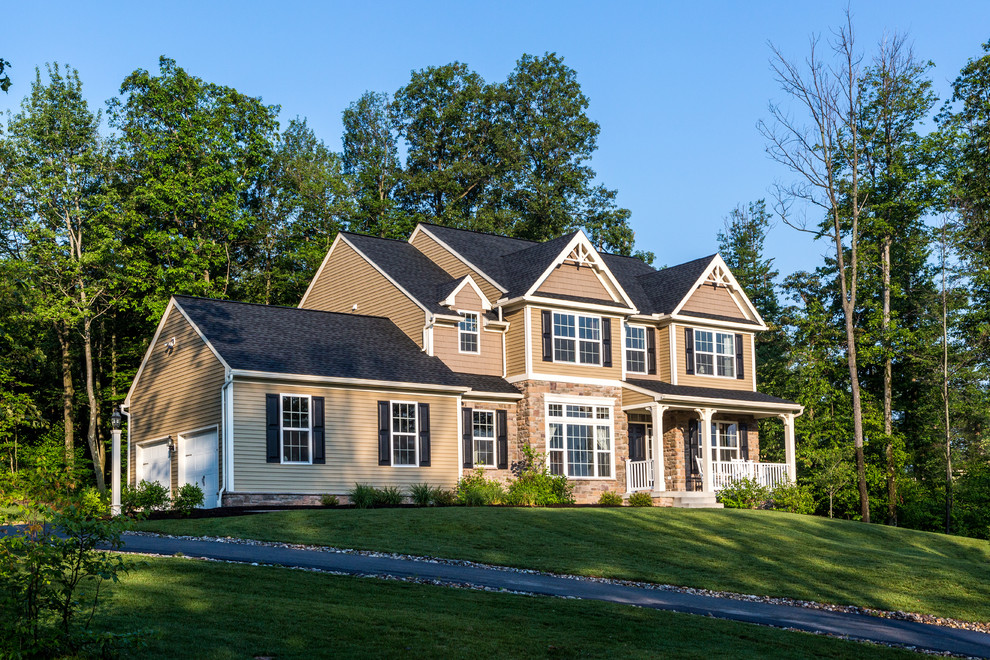 Quaker Hill New Home Community - Model Home Exterior - Traditional ...