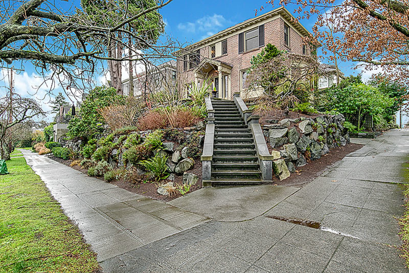 Queen Anne Brick Colonial - Traditional - Exterior - Seattle - by ...