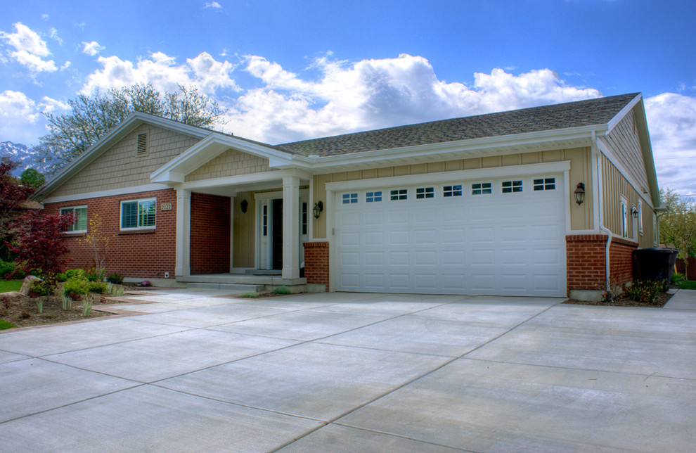 Rambler Style Home with Clapboard Siding - Traditional - House Exterior ...