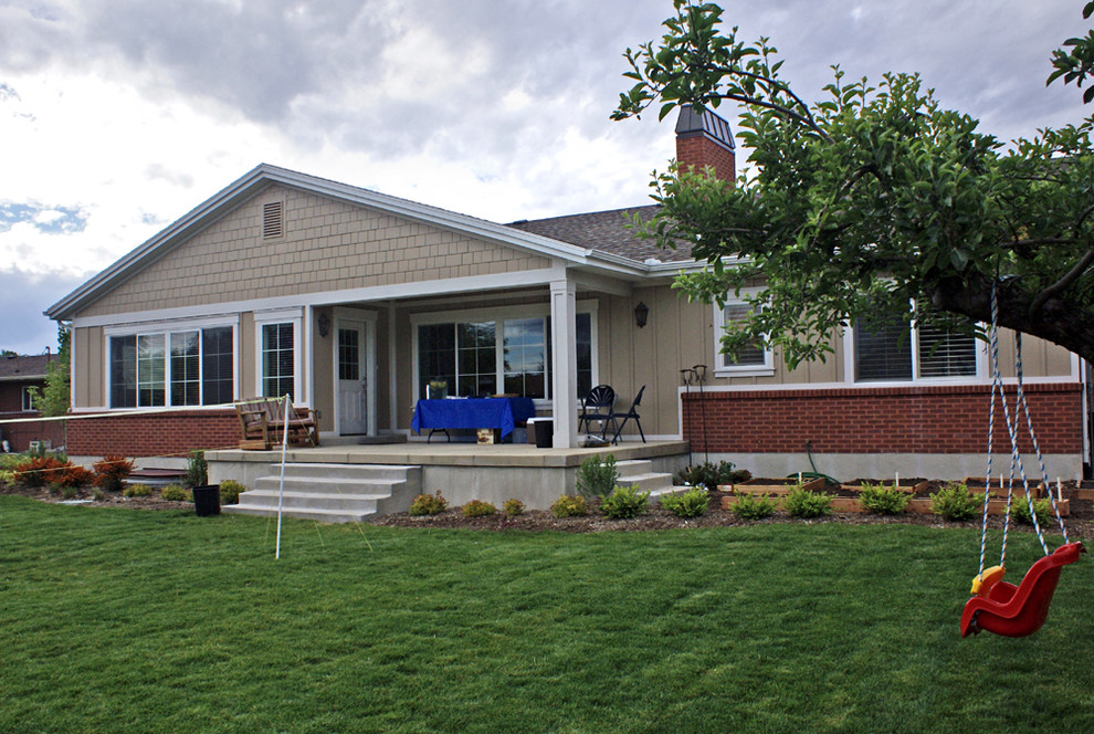 Rambler Style Home with Clapboard Siding - Traditional - Exterior ...