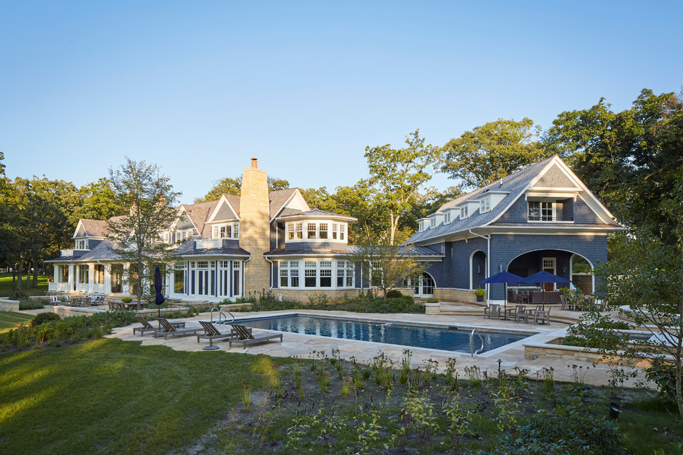 Rambling Shingle Style Home - Transitional - Exterior - Chicago - by ...