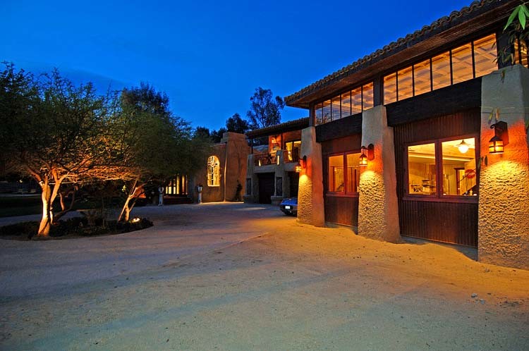 Rammed Earth Home - Rustic - Exterior - Los Angeles - by JMA Architecture Inc. | Houzz