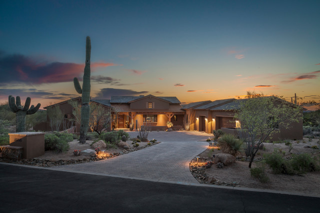 Ranch Territorial Home - American Southwest - Exterior - Phoenix - by ...