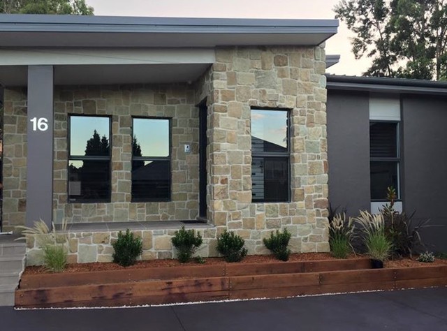Random Ashlar Stone Cladding - Contemporary - Exterior - Sydney - by ...