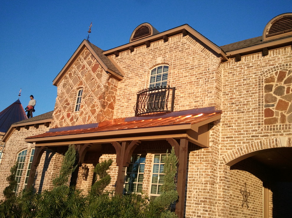 Real Copper Standing Seam and Turret/Cone - Rustic - Exterior - Dallas ...