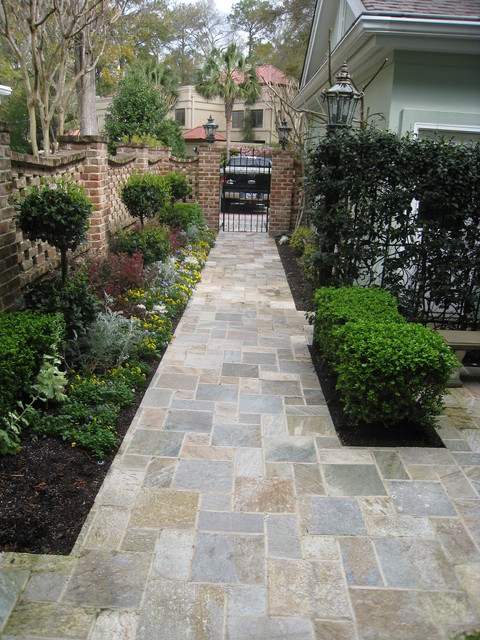 Real Stone Patio, Walkway with Fountains & Landsape - Windmill Harbour ...