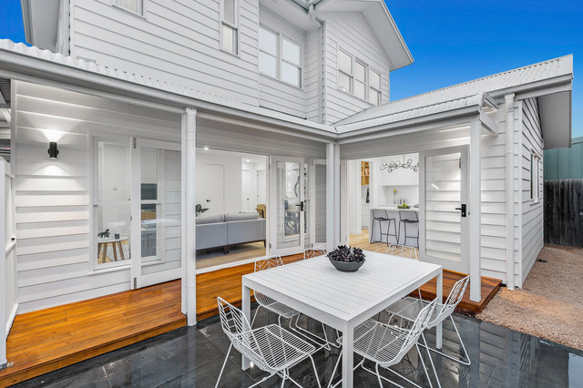 Rear Subdivision Hamptons Inspired Townhouse: Footscray - Contemporary ...