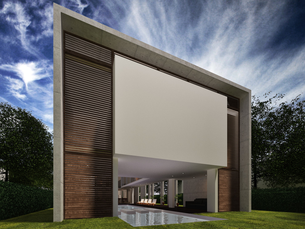 Rectangular House - Modern - Exterior - Miami - by Fernandez Architecture