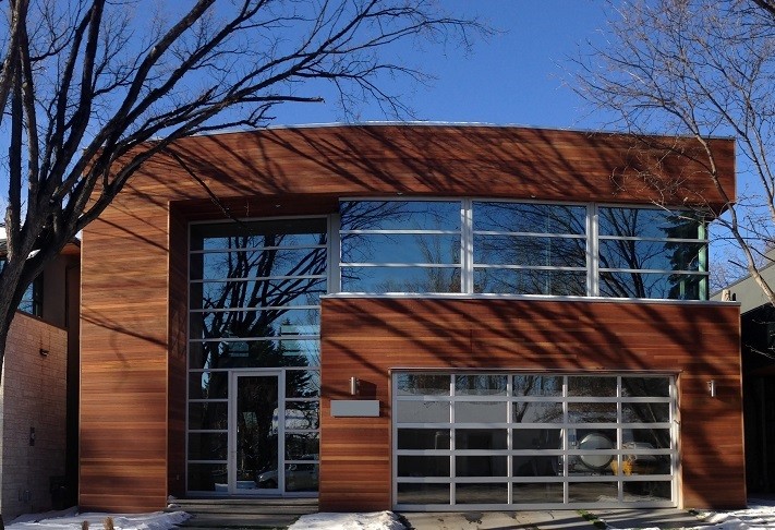 Red Balau Batu Horizontal Siding - Modern - Exterior - Calgary - by ...