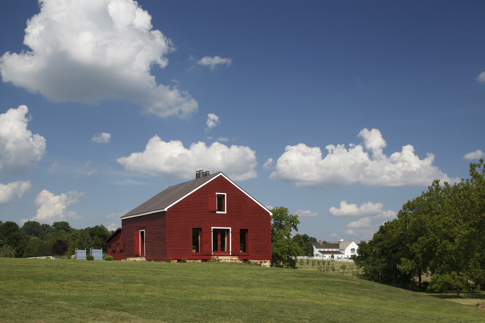 Red Barn - Farmhouse - Exterior - DC Metro - by Ilex Construction ...