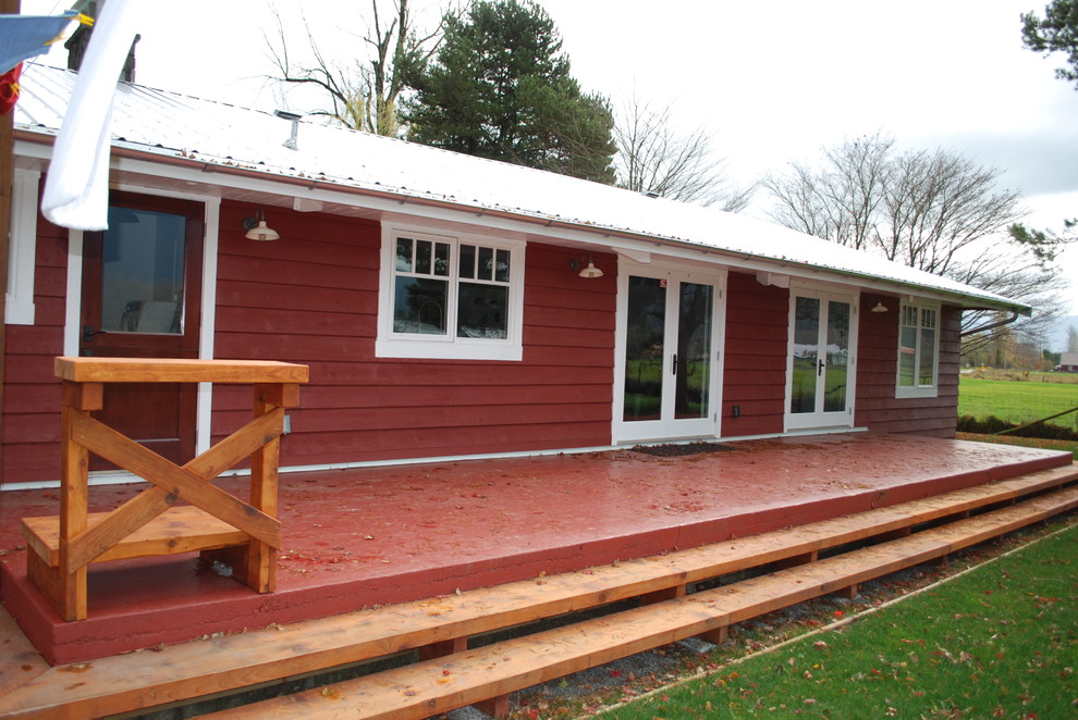 Red Concrete Patio - Farmhouse - Exterior - Vancouver - by Alair Homes ...