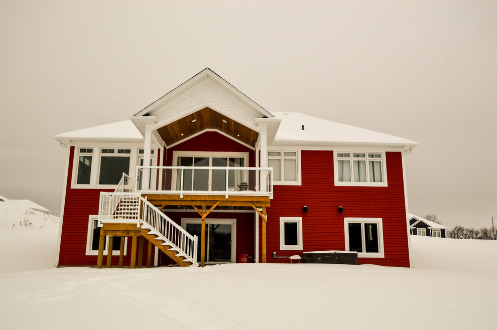 Red Craftsman Bungalow - Craftsman - Exterior - Toronto - by Sketch ...