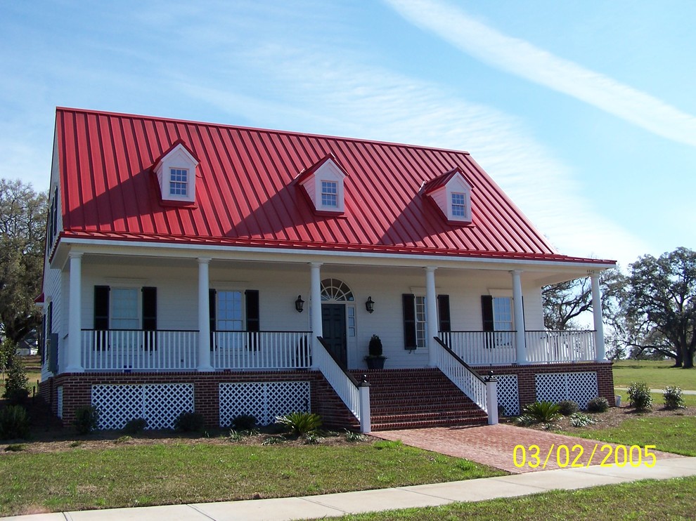 Red Roof Residential House - Farmhouse - Exterior - Atlanta - by ...