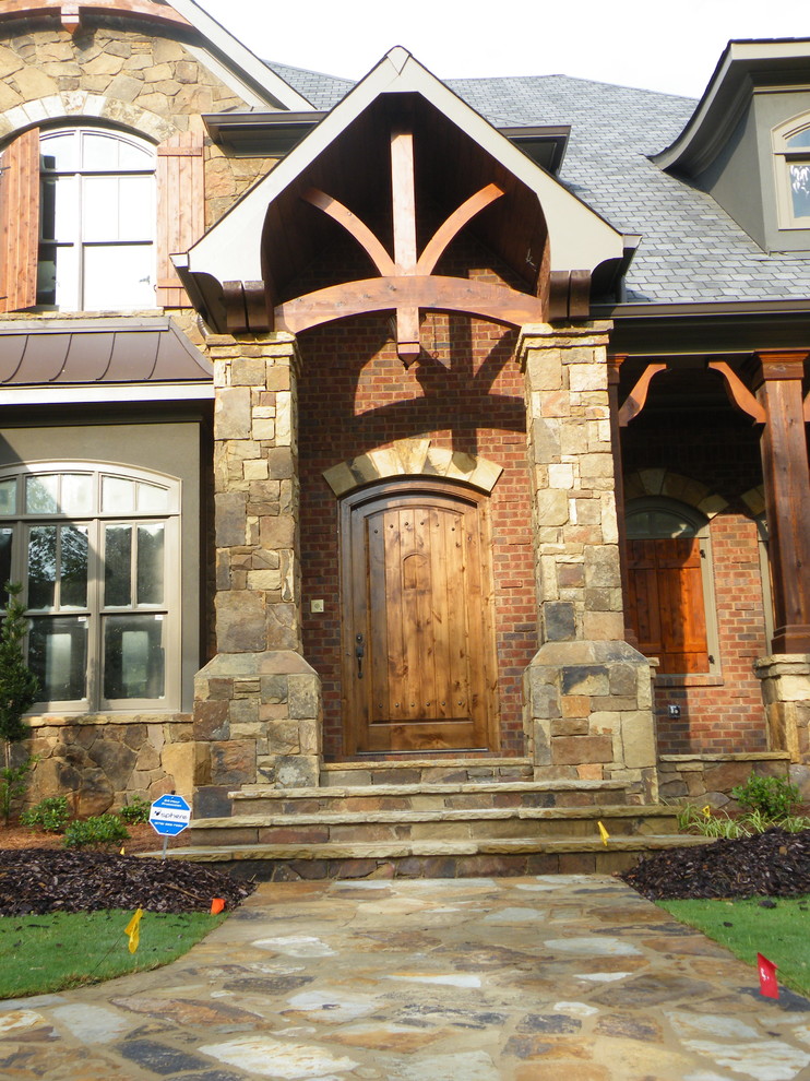 "Refined Rustic" Custom Home in Vinings - Rustic - Exterior - Atlanta ...