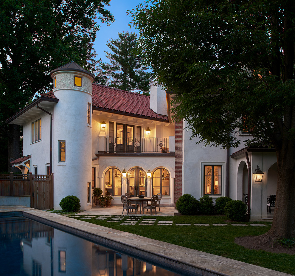 Residence - Wesley Heights, DC - Mediterranean - Exterior - DC Metro ...
