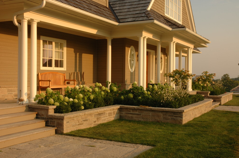 Retaining walls & flagstone - Traditional - Exterior - Toronto - by ...
