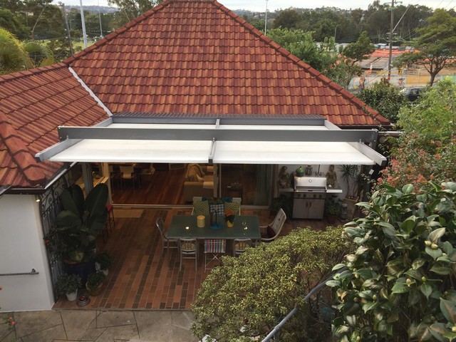Retractable Roof Over Courtyard - Eclectic - Exterior - Sydney - by ...