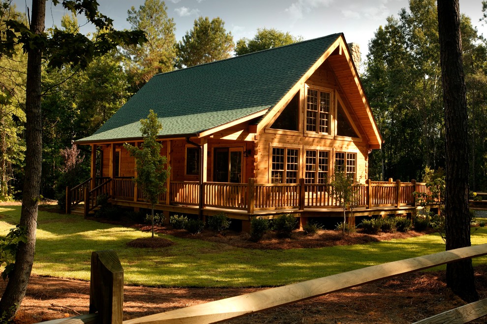 Rockbridge Log Home - Rustic - Exterior - Other - by Southland Log ...