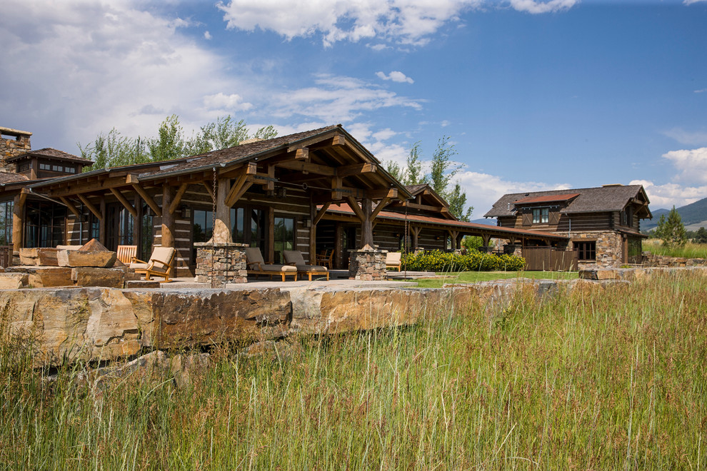 Rocky Mountain Homes- Mountain Timberframe - Rustic - Exterior - Other ...