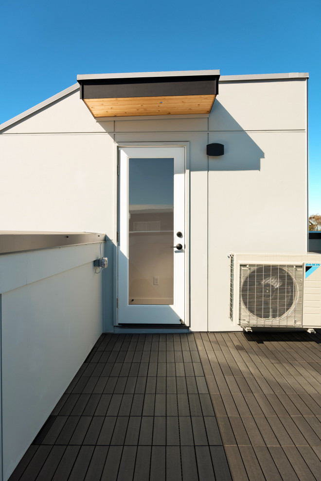 Rooftop parapet with Cedar soffit - Modern - Exterior - Seattle - by ...