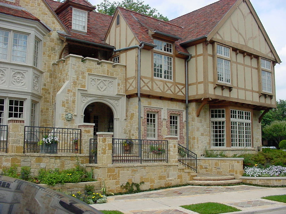 Roughback Lueders Limestone - Rustic - Exterior - Dallas - by Mezger ...