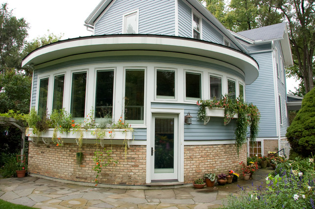 Round Addition - Traditional - House Exterior - Chicago - by Oak Design ...
