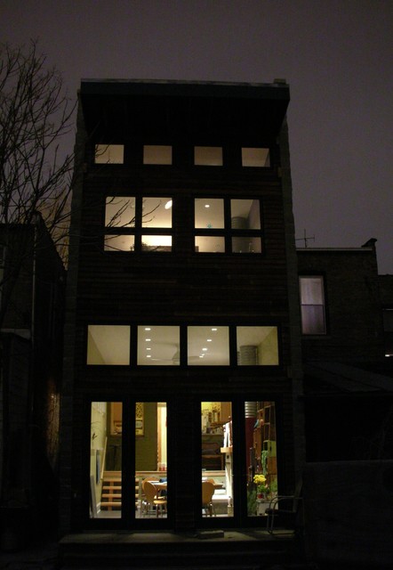 Rowhouse Addition - Contemporary - House Exterior - Chicago - by Dan ...