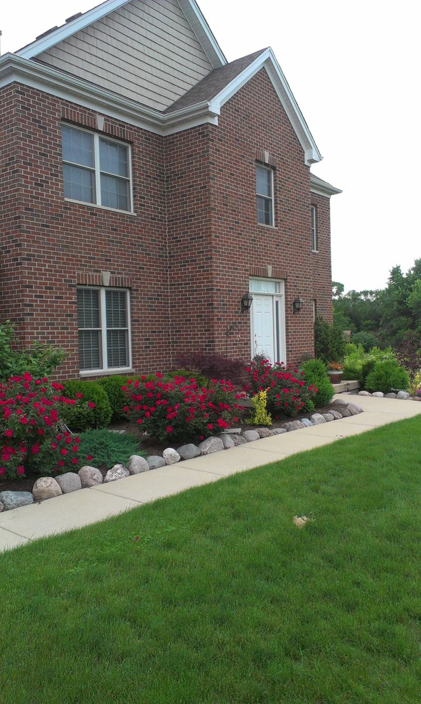 Rural Front Entry - Before - Traditional - Exterior - Chicago - by J. A ...
