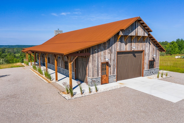 Rustic Barndominium - Rustic - Exterior - Other - by Bridger Steel, Inc ...