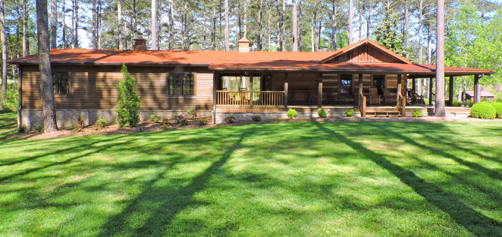 Rustic Cabin East Facade - Rustic - Exterior - Other - by Garbee ...