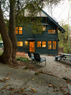 Rustic Camp on a Northern Lake - Craftsman - Exterior - Burlington - by ...