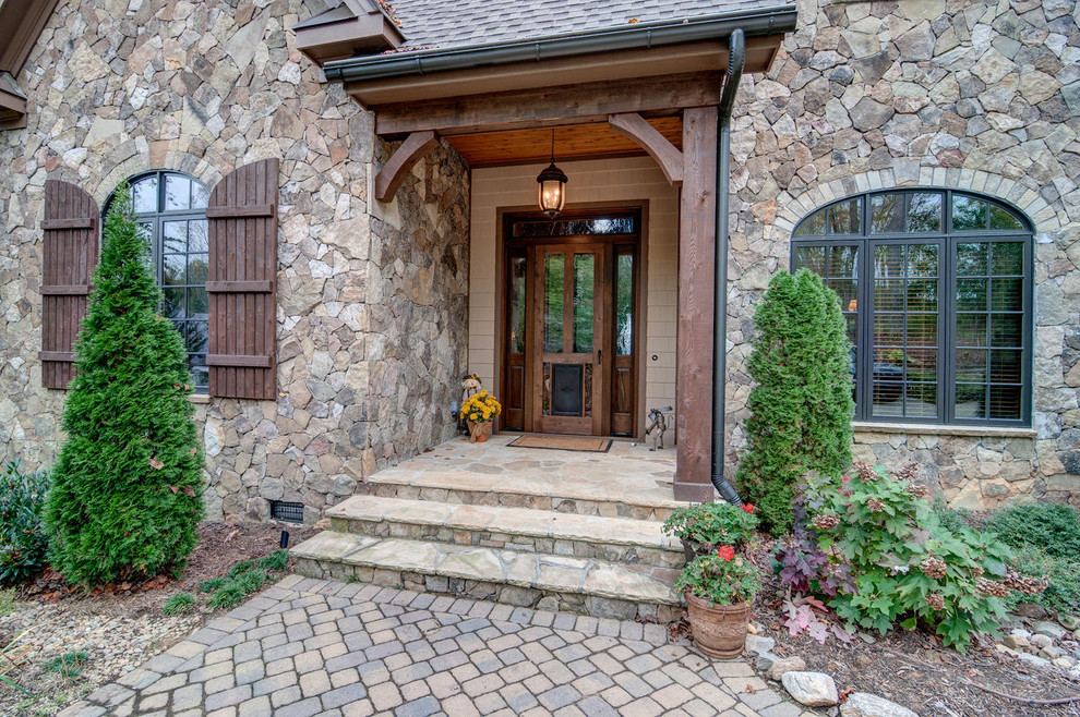 Rustic Contemporary Custom Home | The Cliffs at Walnut Cove - Rustic ...