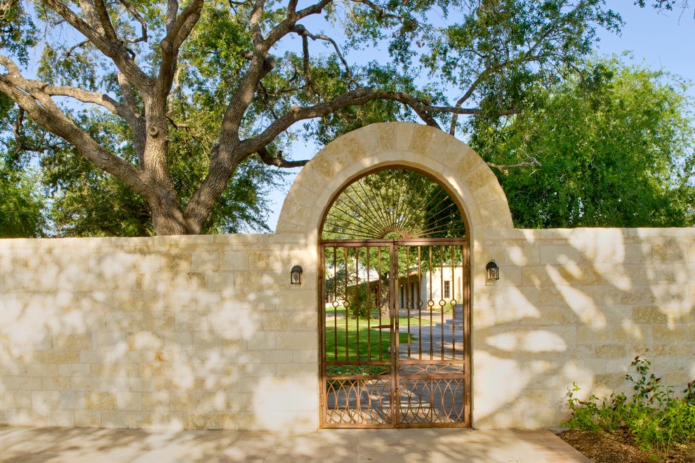 Rustic Hacienda Style Texas Ranch - American Southwest - House Exterior ...