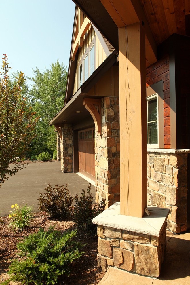 Rustic House - Rustic - Exterior - Minneapolis - by Zawadski Homes Inc ...