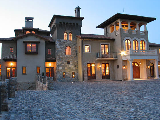 Rustic Italian Home Tower He Built An 'Authentic' Italian Mansion With