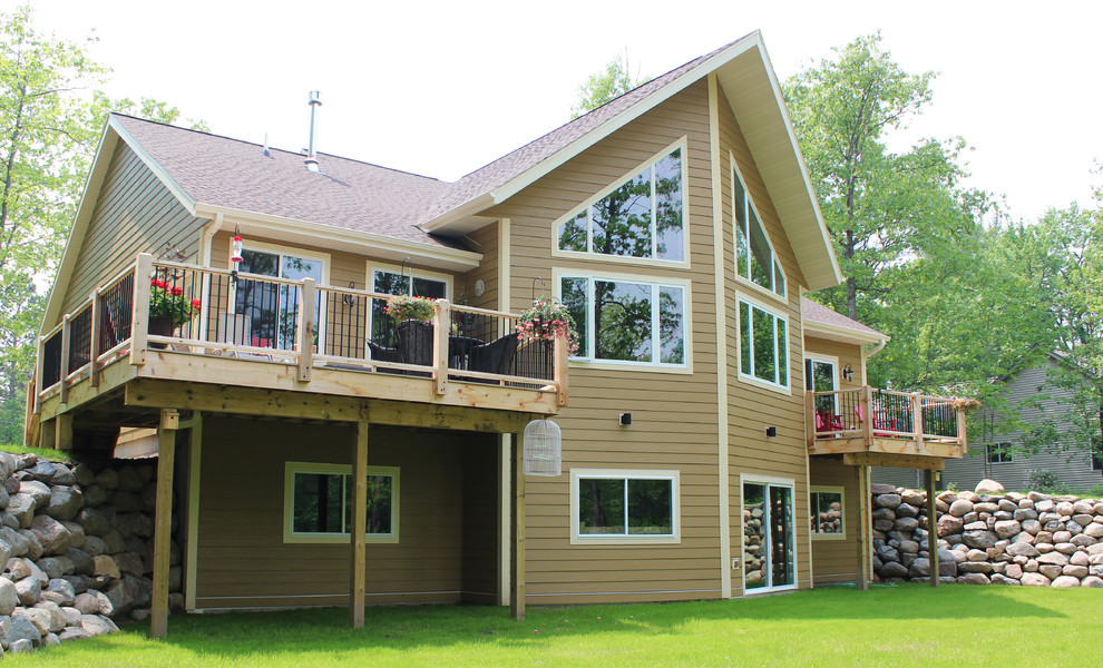 Rustic Lake Cabin Homes - Rustic - House Exterior - Minneapolis | Houzz IE
