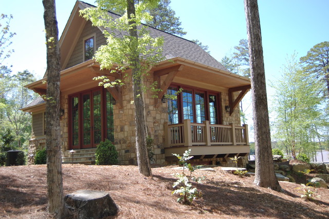 Rustic lake house retreat - Rustic - Exterior - Atlanta - by Beck ...