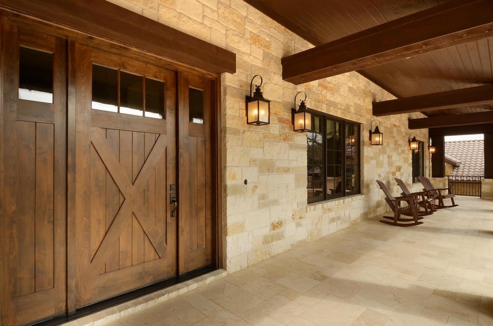 Rustic Lighting Seven Custom Homes - Rustic - Exterior - Austin - by ...