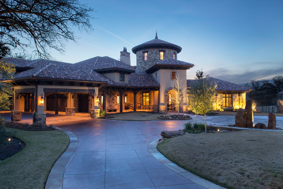 Rustic Lodge style home - Rustic - Exterior - Houston - by ...