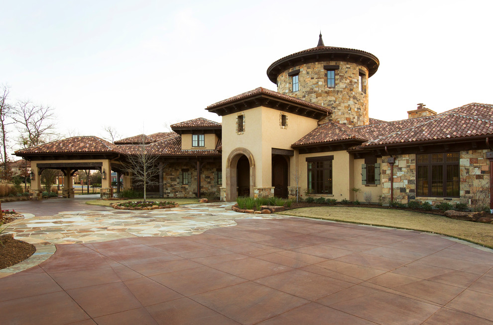 Rustic Lodge style home - Rustic - Exterior - Houston - by ...