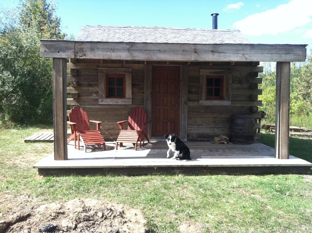 Rustic log cabin complete! - Rustic - Exterior - Chicago | Houzz