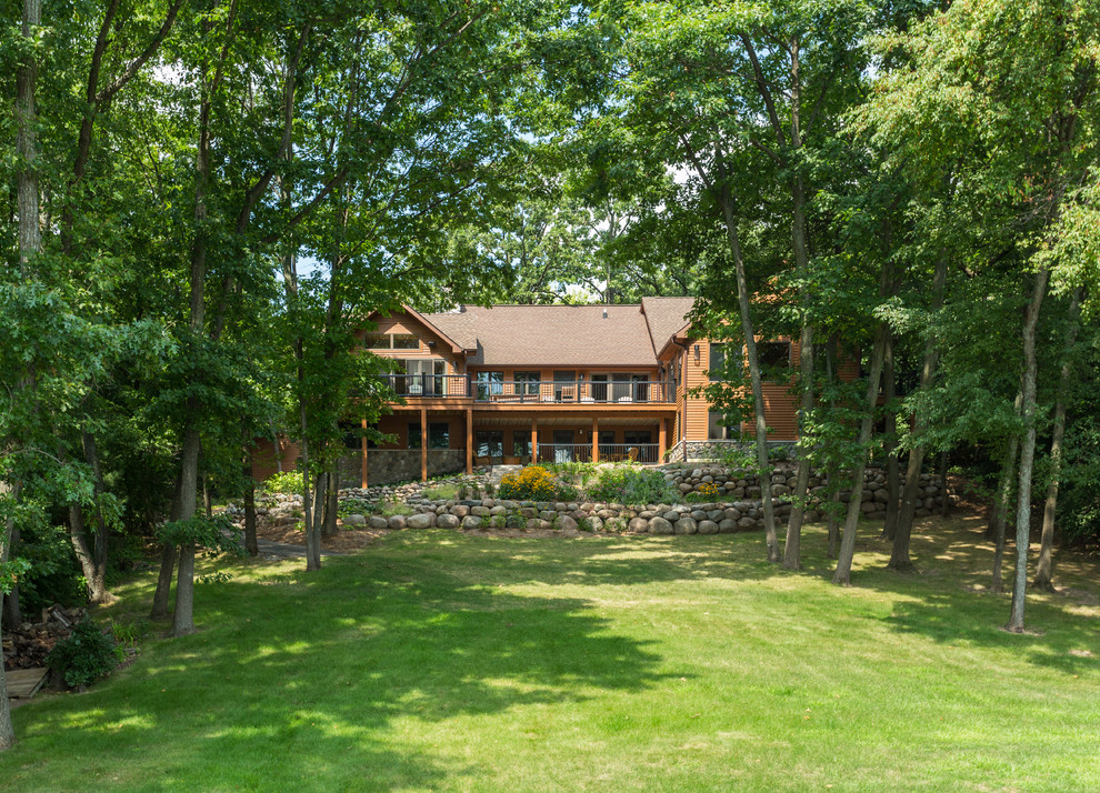 Rustic Modern Lake Retreat - Rustic - Exterior - Milwaukee - by Lowell ...