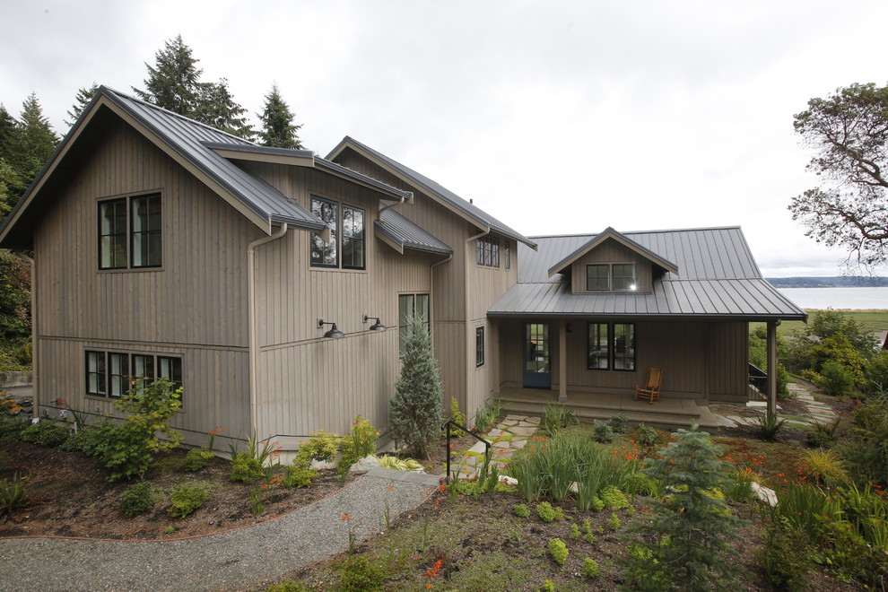 Rustic Napa Valley Farm Home - Gig Harbor - Farmhouse - Exterior ...