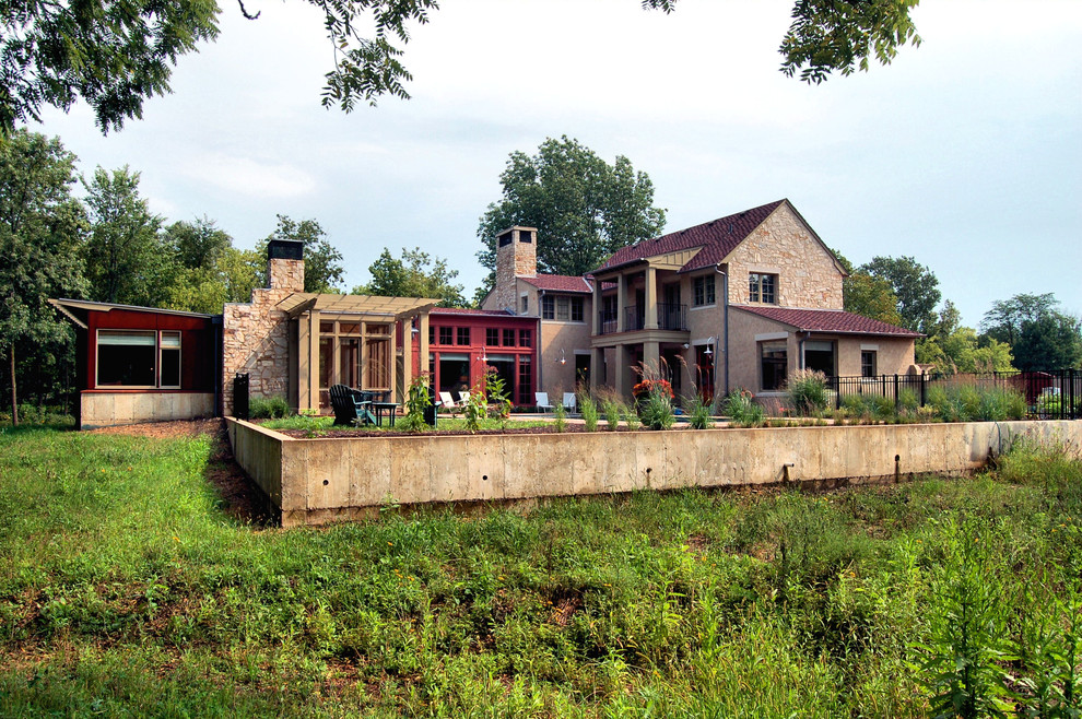 Rustic Prairie - Mediterranean - Exterior - Chicago - by Michael ...