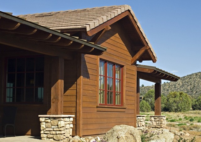 Rustic Ranch Homes Back - Rustic - Exterior - Phoenix - by Fisher ...
