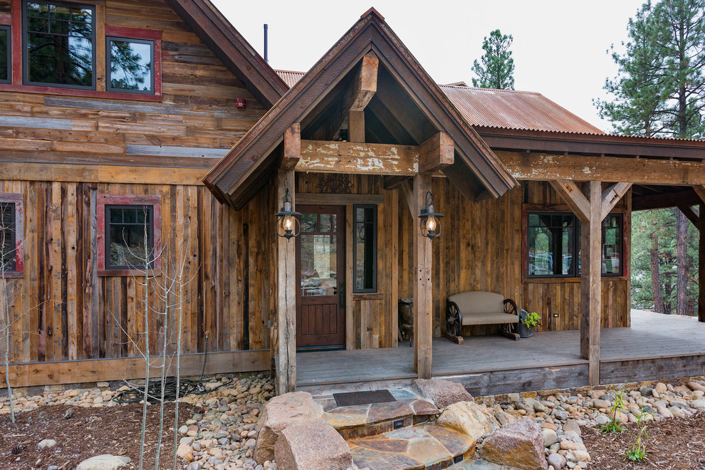 Rustic Riverside - Rustic - Exterior - Albuquerque - by Asher Custom ...
