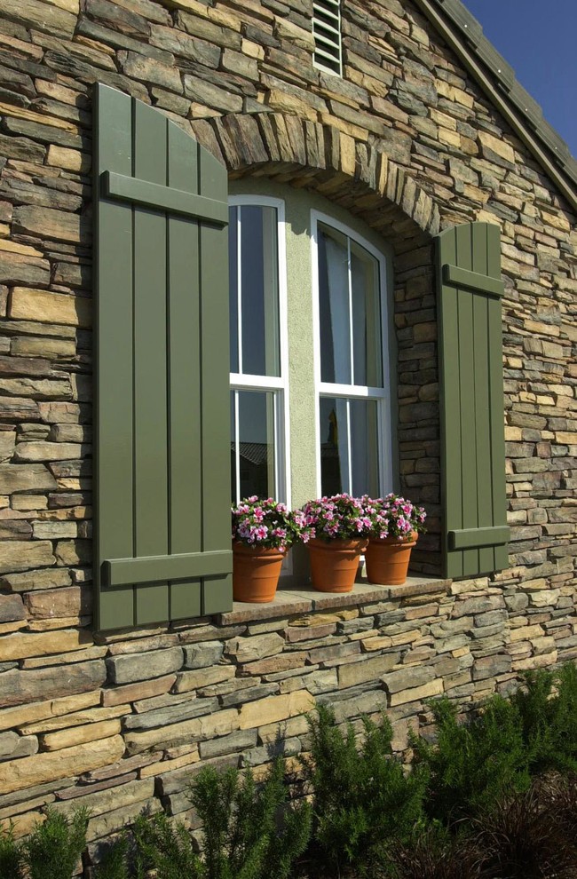 Rustic Stone Exterior - Rustic - House Exterior - San Diego - by ...