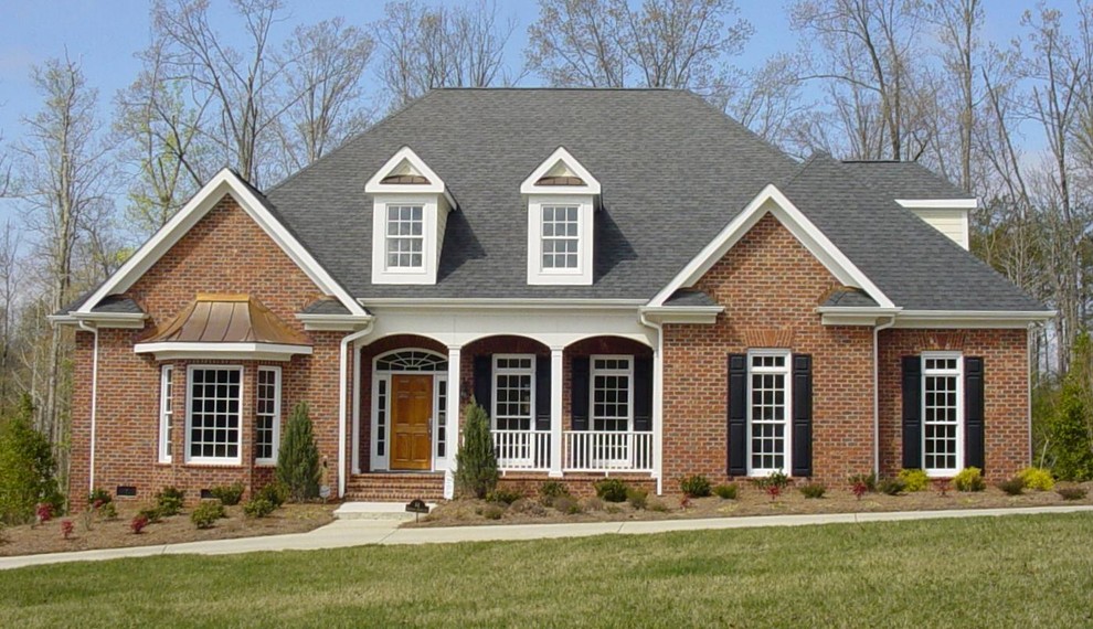 Rustic Village Oversize Tumbled brick - Traditional - Exterior - Other ...