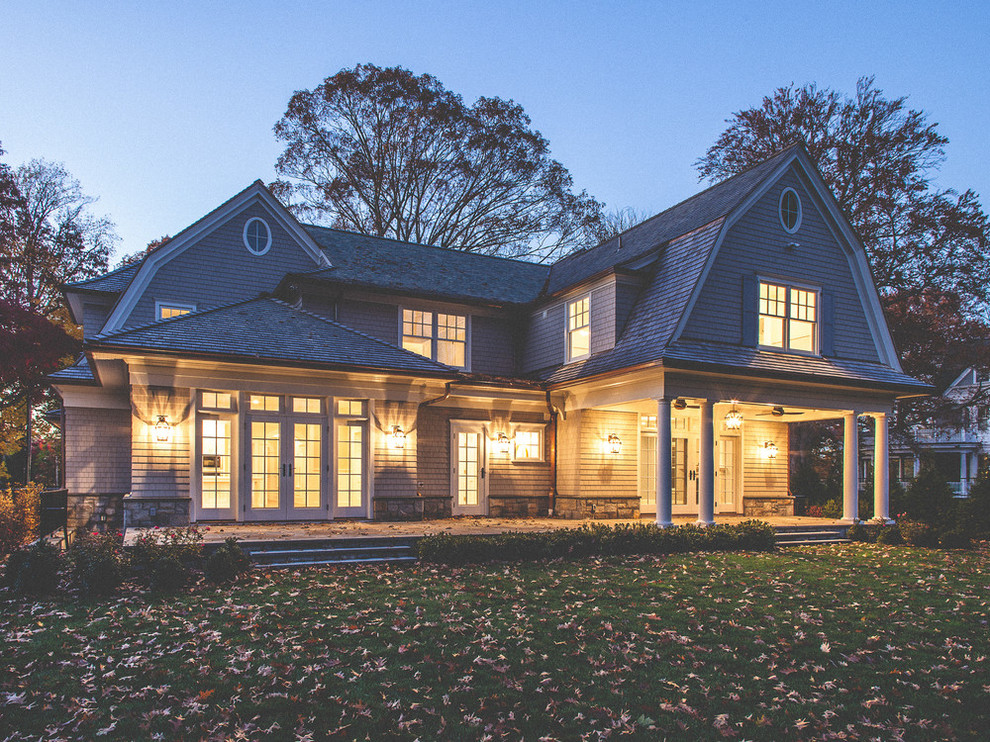 Rye Dutch Gambrel - Traditional - House Exterior - New York - by Paul ...